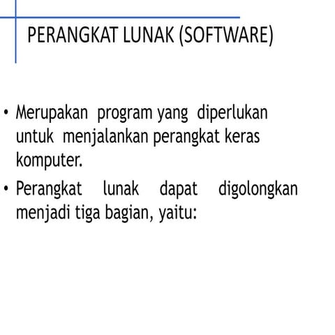 Materi OS tentang perangkat lunak software.ppt | Free Download