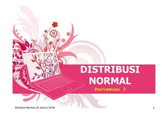 Distribusi normal | PPTX
