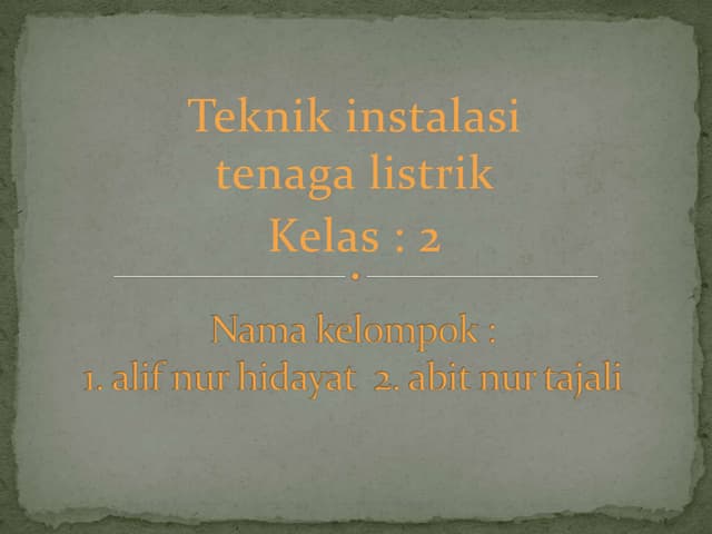 Simbol simbol gambar listrik | PDF
