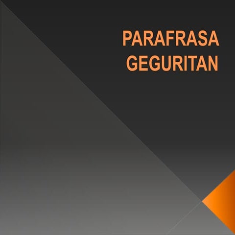 Parafrasa | PPTX