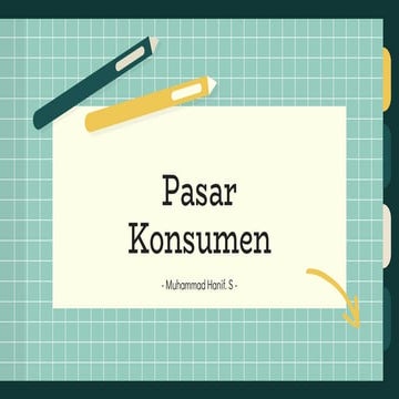 Materi Pasar Konsumen Manajemen Pemasaran | PPT