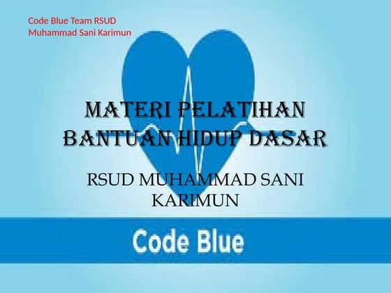 Bantuan hidup dasar 2020 | PPTX