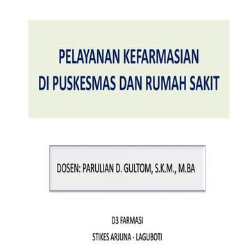 Pelayanan Informasi Obat (PIO) | PPTX