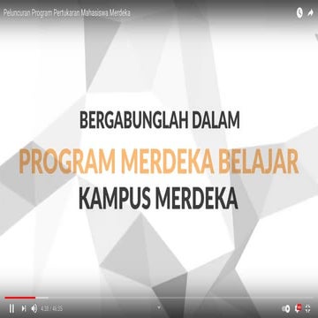 Materi peluncuran program pertukaran mahasiswa merdeka | PPT
