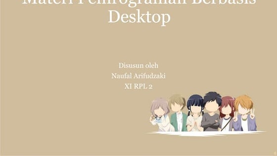 Materi Pemrograman Desktop | PPT