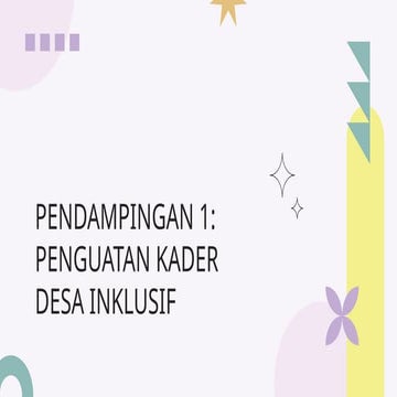 MATERI PENDAMPINGAN 1 I | PPTX