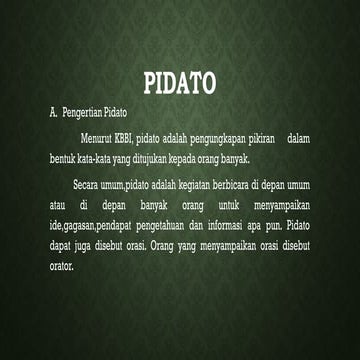 MATERI PIDATO untuk tingkat sma(PROYEK 1).pptx