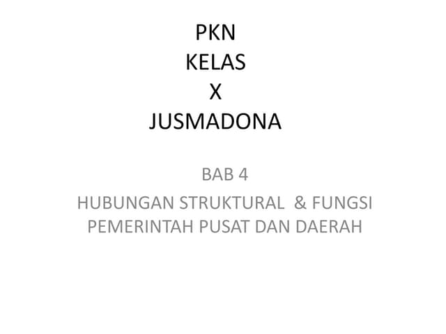 Konsep Otonomi Daerah | PPT