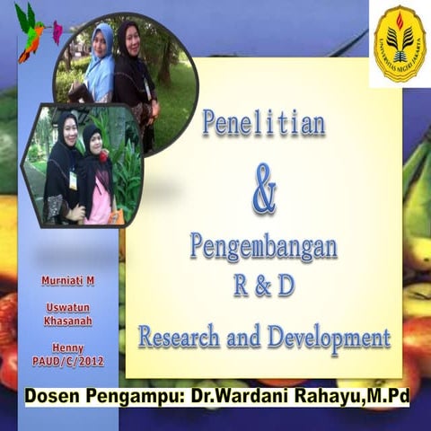 metode penelitian R & D | PPTX
