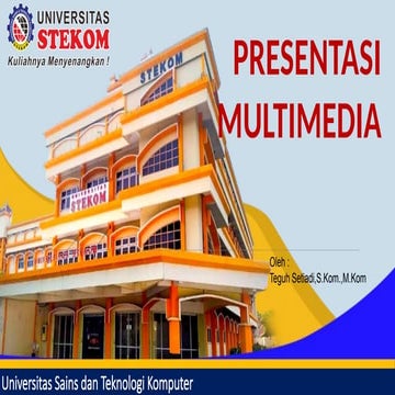 MATERI PRESENTASI MULTIMEDIA untuk pembelajaran | PPTX