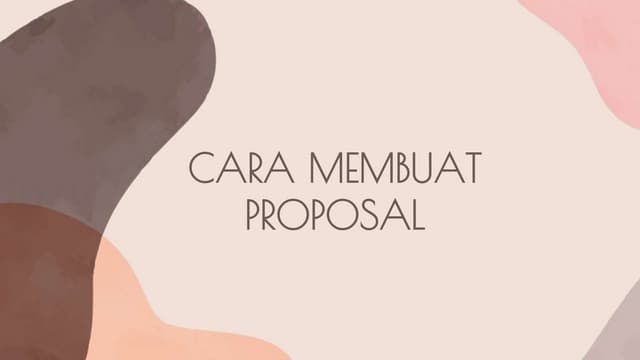 Menyusun proposal-kegiatan | PPT