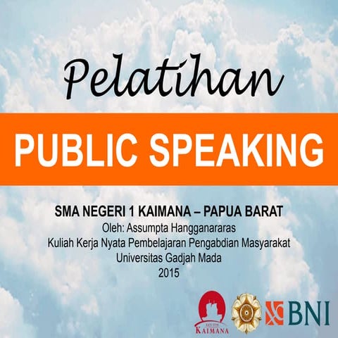 Public Speaking Training | PDF