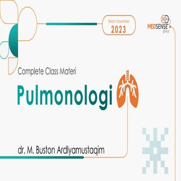 [Materi] Pulmonologi ukmppd complete class | PDF