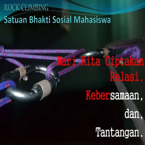 Materi rock climbing SBSM | PPTX