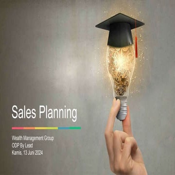Materi Sales Plan - ODP fo All Sales dan Marketing | PPTX