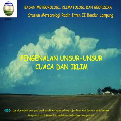 Materi SD cuaca, iklim, dan gempa Lampung.ppt