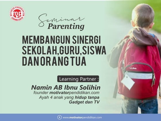 Materi Seminar Parenting peran paud untuk tumbuh kembang anak | PDF