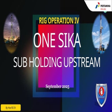 Materi Singkat One SIKA Sub Holding Upstream | PPTX