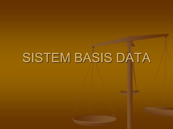 Sistem Basis Data(PPT) | PPT