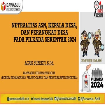 Materi Sosialisasi Netralitas ASN Kades dan Perangkat Desa II.pptx
