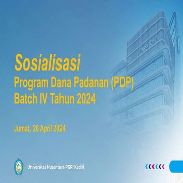 Materi Sosialisasi PDP 2024 Hibah dari pemerintah | PPTX