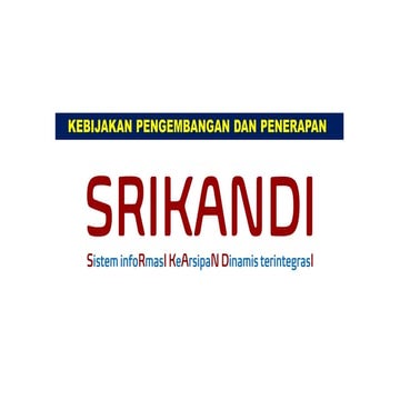 Penerapan Aplikasi SRIKANDI........................... | PDF