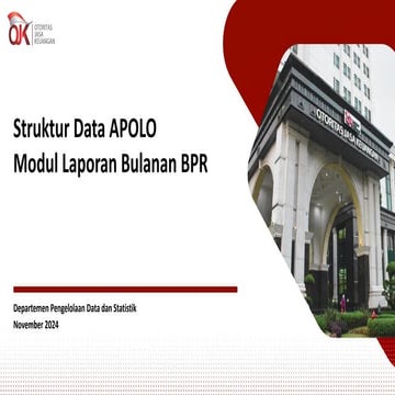 Materi Struktur Data Laporan Berkala Bulanan BPR OJK APOLO | PDF