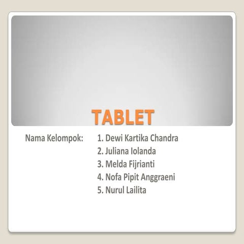 TABLET | PPTX