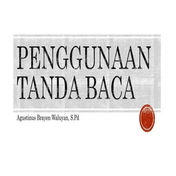 materi tanda baca Bahasa Indonesia .pptx