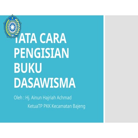 Materi Tata Cara Pengisian Buku Dasawisma.pptx
