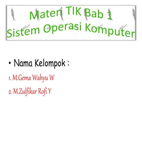 Materi tik bab 1 | PPTX