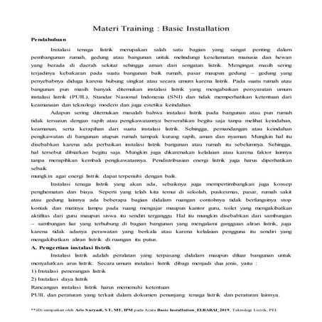 Materi training | DOC