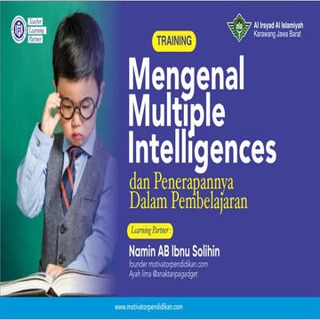 Materi Training Mengenal Multiple Intelligences dan Penerapannya dalam ...