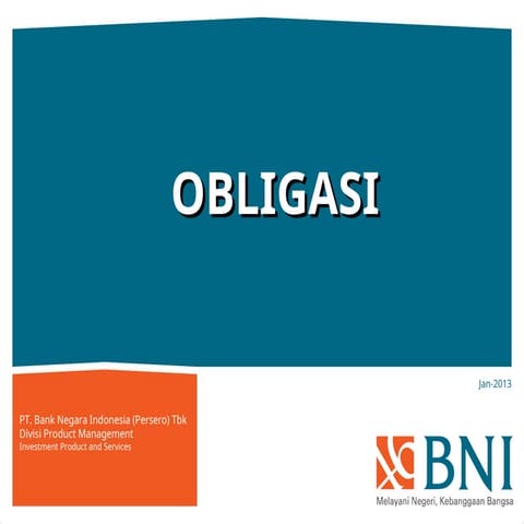 Materi Training Obligasi.ppt di lingkungan kerja | PPT