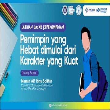 Materi Training Pemimpin yang Hebat dimulai dari Karakter yang Kuat ...