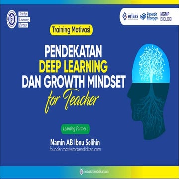 Materi Training Pendekatan DEEP Learning dan Growt Mindset For Teacher ...