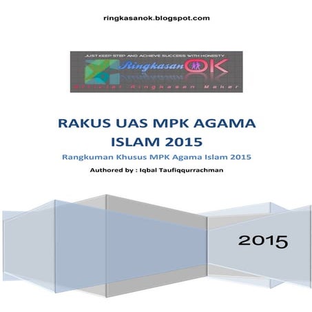 Rakus UAS MPK Agama Islam | PDF