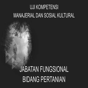 Materi Uji Kompetensi Manajerial Sosial Kultural | PPTX
