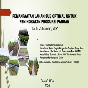 Pemanfaatan Lahan Sub Optimal Pertanian.ppt