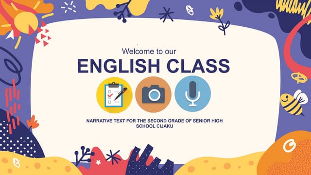 Bahan Ajar Narrative Text (Fable) | PPTX