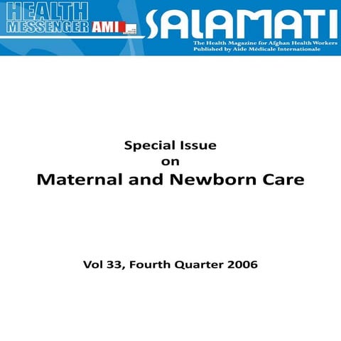 Maternal and newborn health | PPTX