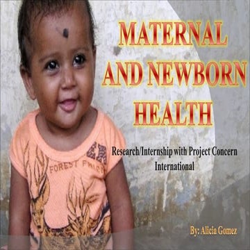 Maternal And Newborn Health | PPT