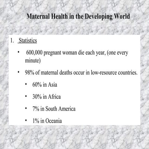 Maternal Death Presentation | PPT
