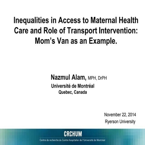 Maternal Health 2014 nazmul | PPT