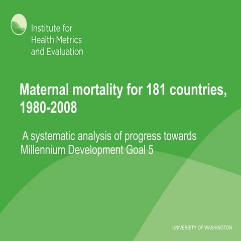 Maternal mortality for 181 countries | PPT | Women\'s Health | Healthy ...