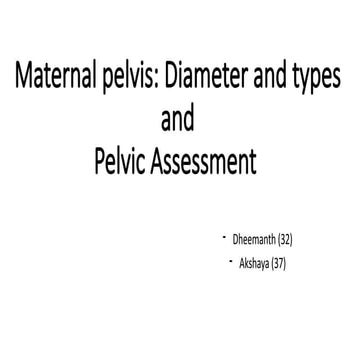 Obstetrical pelvic measurements | PPTX