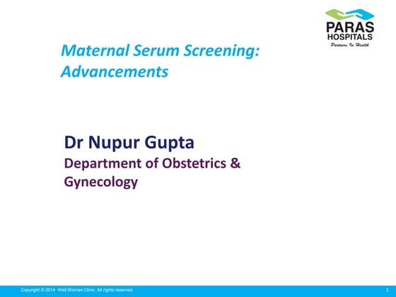 Triple maternal screen | DOC | Pregnancy | Reproductive Health