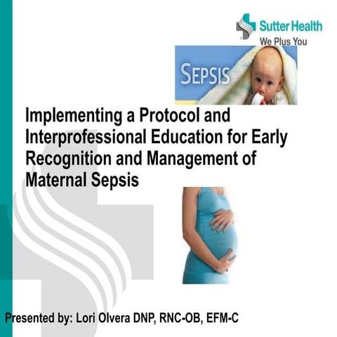Maternal Sepsis June 2 2016 | PPTX