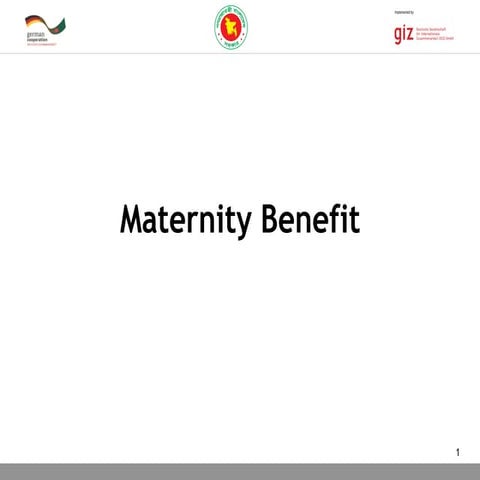 Maternity Benefit | PDF