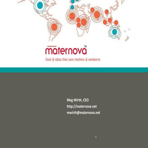 Maternova: Tools and Ideas That Improve Maternal and Neonatal Health | PPT